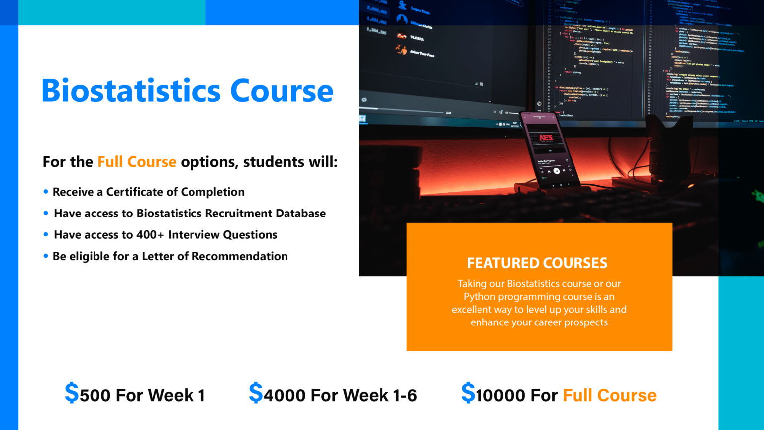 Biostatistics Course - Clinical Biostats